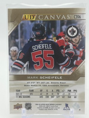 2022-23 UD Series 2 Canvas C206 Mark Scheifele Winnipeg Jets | eBay