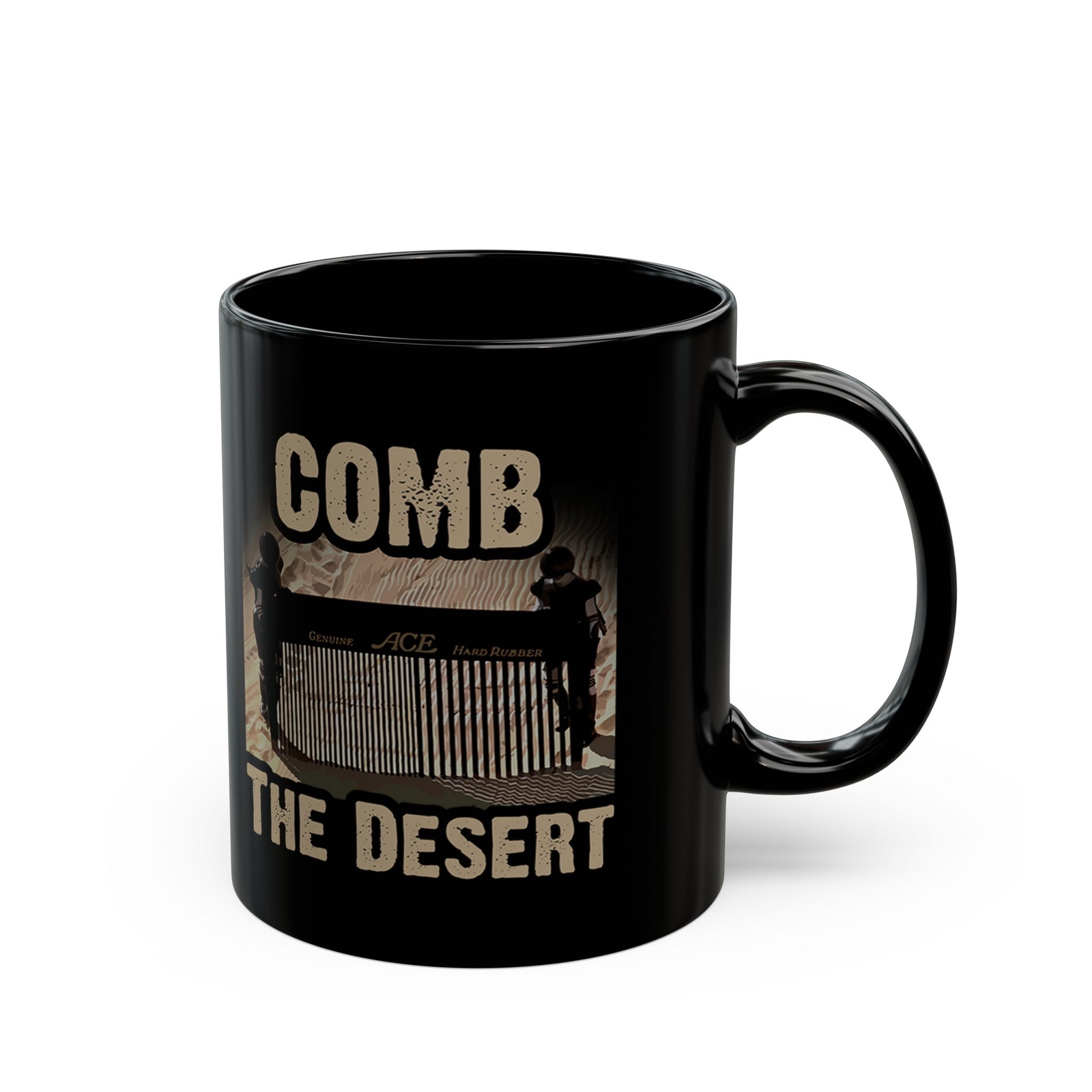 Comb The Desert Funny Space 11 oz Black Coffee Mug | eBay