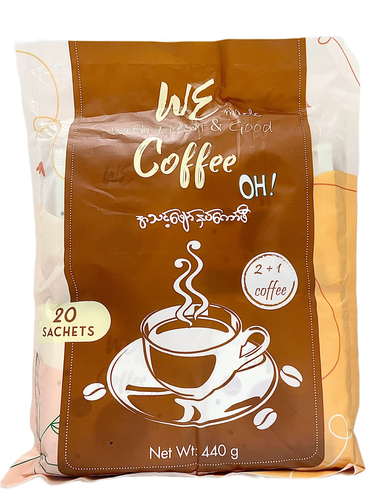 We Myanmar Instant Coffee 2in1 440G (22g x 20 Sachets) 97Kcal For New ...