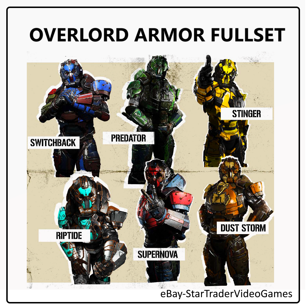 STAR CITIZEN - OVERLORD ARMOR SET & HELMETS | eBay