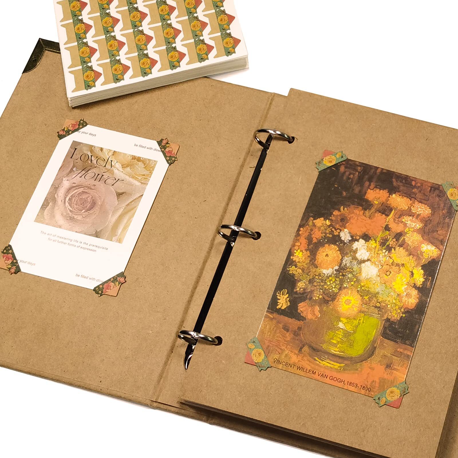 384 Pcs 16 Sheets Self-Adhesive Photo Corners for Scrapbooking Picture ...