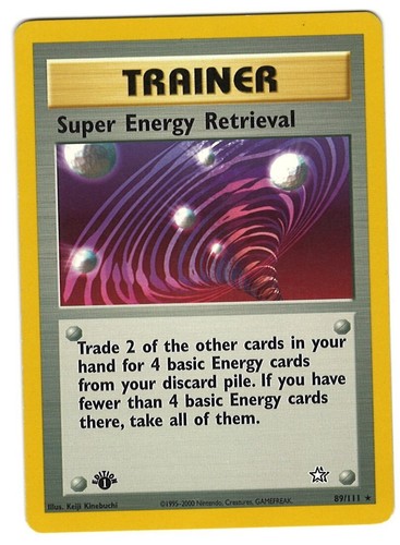 Super Energy Retrieval 1st Edition 89/111 Pokémon Card Neo Genesis Near ...