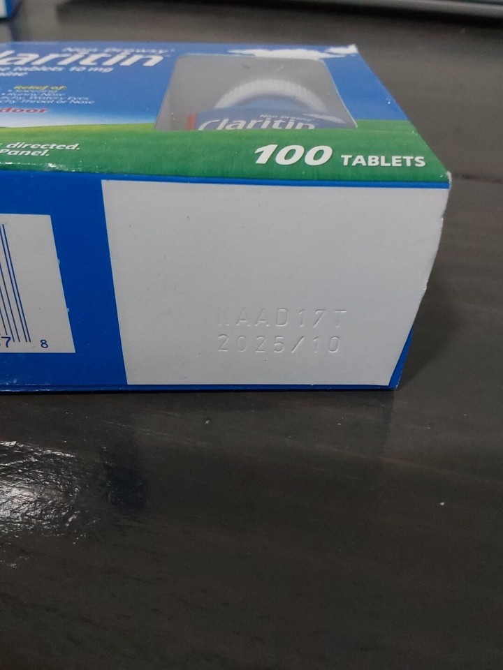 Claritin 24hr Non-drowsy Allergy Medicine Tablets Loratadine 10mg 100 ...