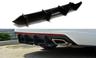 For Skoda Octavia Mk3 Rs Hatchback / Estate Rear Diffuser Diffusor ...