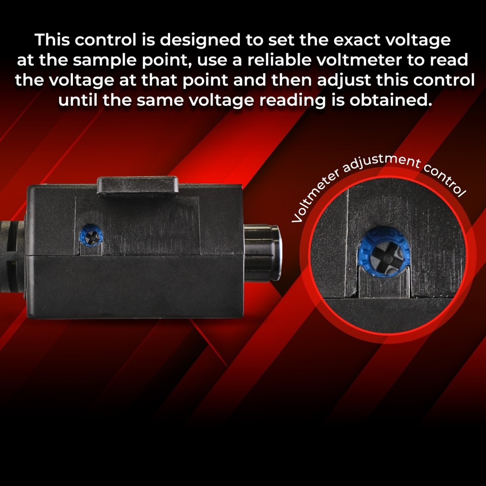 DS18 BKVTR Universal Bass knob with volt meter and temperature display ...