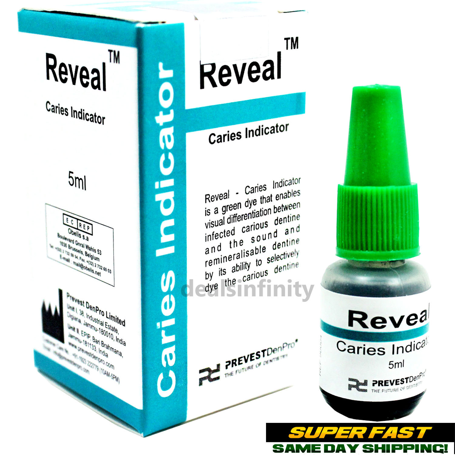 5 x Dental Caries Indicator Dye Dentin Caries Detector Free Shipping | eBay