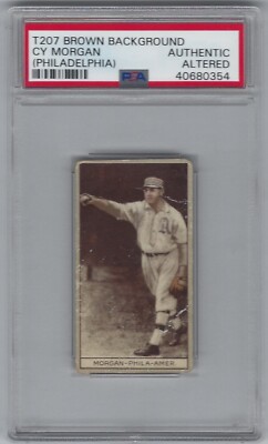 1912 T207 Recruit Little Cigars Cy Morgan PSA Authentic Altered ...