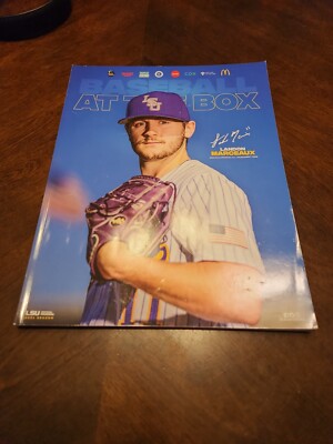 2021 LSU Baseball Program book Landon Marceaux On Cover Alex Box Skip ...