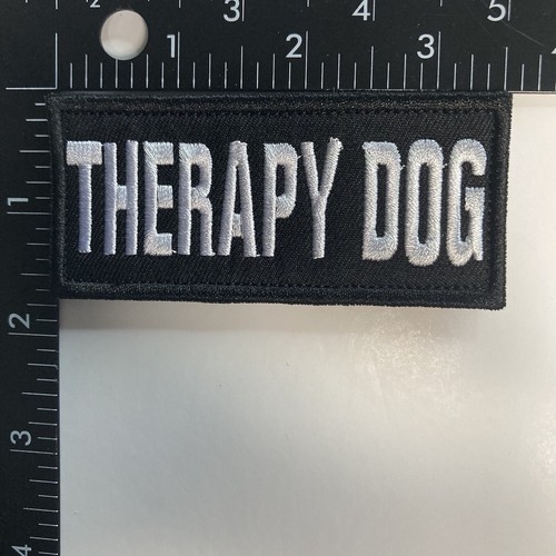 Therapy Dog Patch Embroidered Hook Loop Tactical Morale | eBay