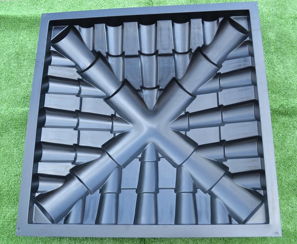 Concrete Mold Pier Caps Fence Capping 23,62x23.62in (600x600mm) ABC ...
