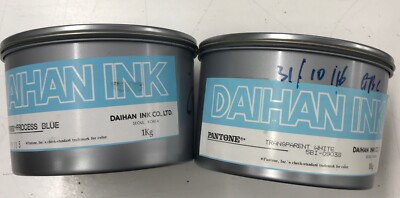 1kg Pantone Process Blue & Transparent White Offset Ink Form Daihan Ink ...