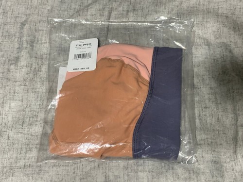 Free People Topaz Color Block Crop Sports Bra Top Shadow Coxed Combo ...