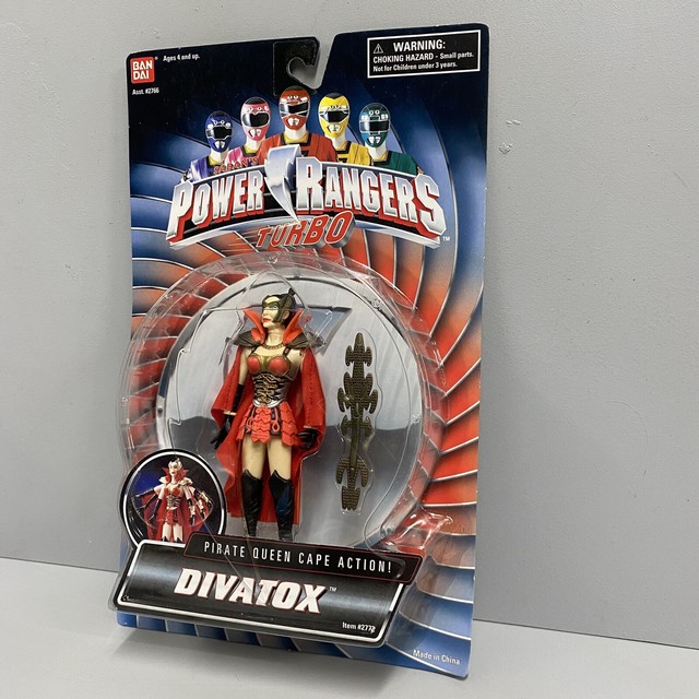 RARE Power Rangers Divatox Pirate Queen Cape Action Figure 1997 Bandai ...