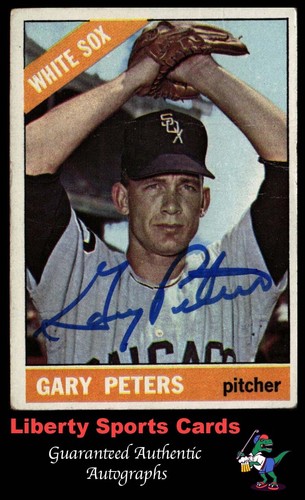 1966 Topps Gary Peters #111 Authentic Autographed Card Chicago White ...