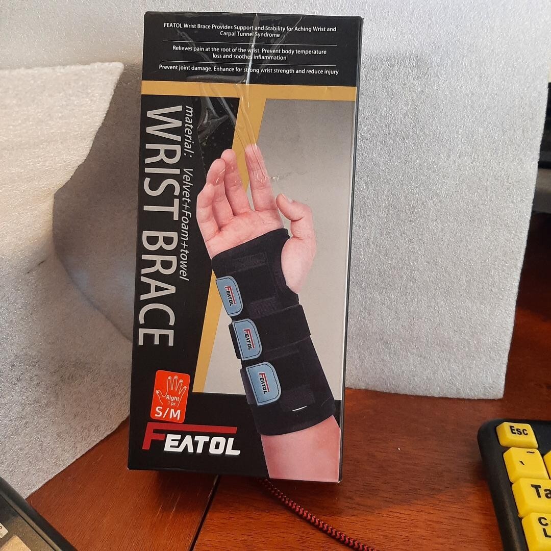 NEWBox! FEATOL Wrist Brace Support & Stability Aching Wrist &Carpal SzS ...