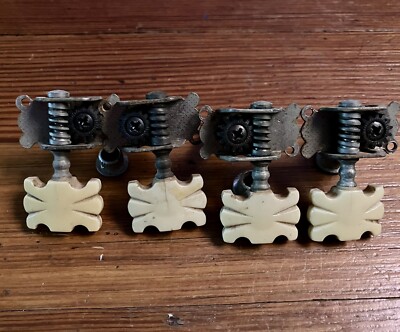 Vintage Art Deco 4 Ukulele/Guitar Ivory Bakelite Tuning Pegs with ...