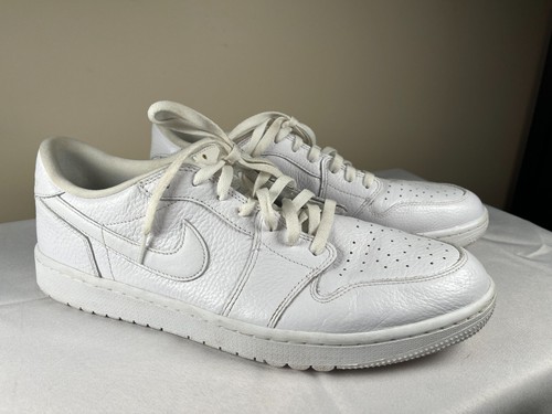 Size 14 - Nike Jordan 1 Low Golf Triple White DD 9315-101 Mens Sneakers ...