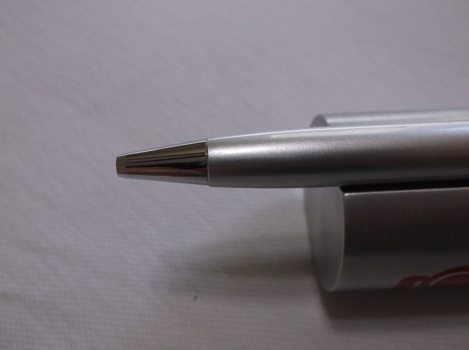 ROTRING SIDE KNOCK BALLPOINT PEN IN SATIN SILVER FINISH | eBay