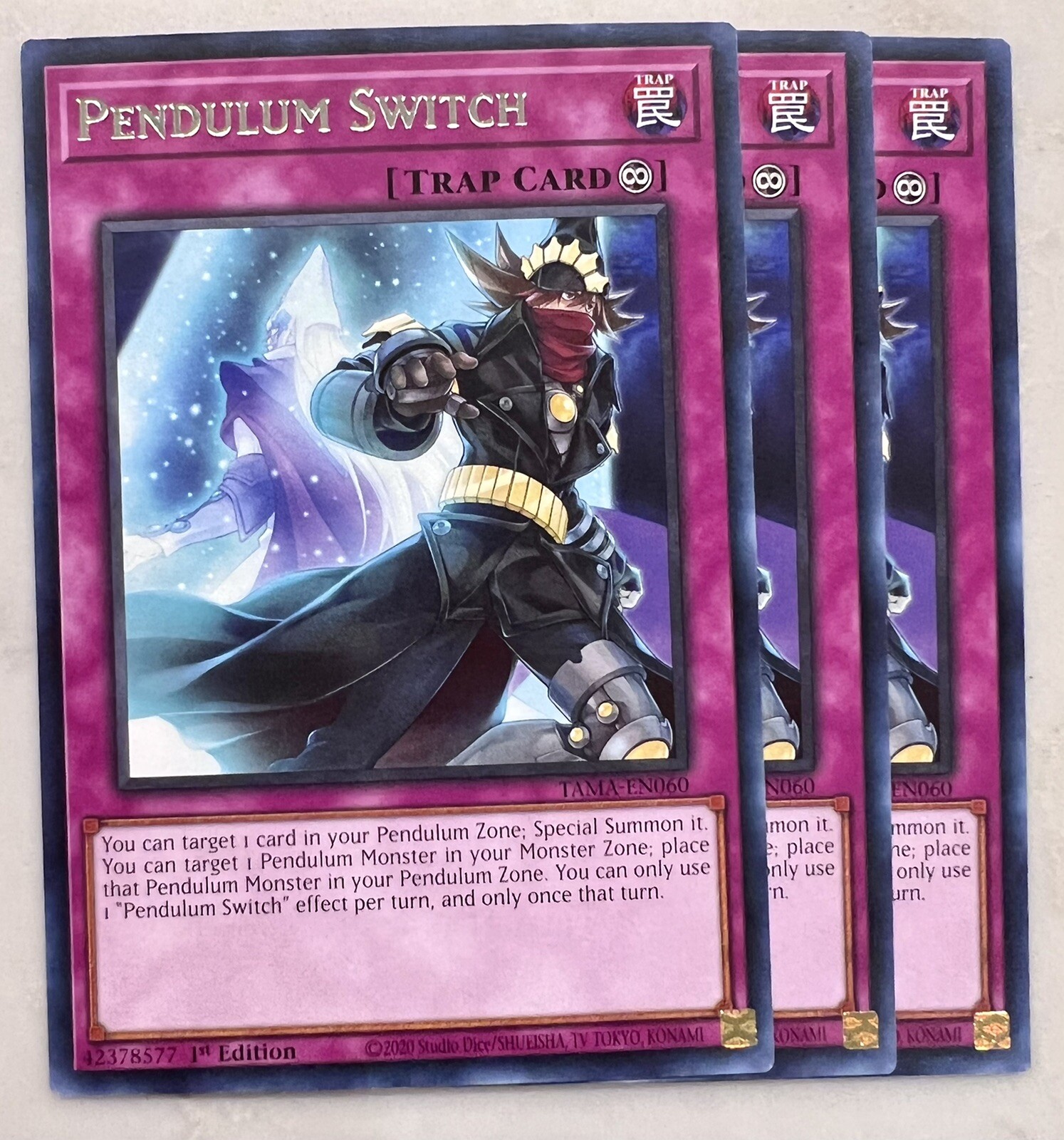 Yugioh! 3x Pendulum Switch TAMA-EN060 Rare 1st Ed NM | eBay