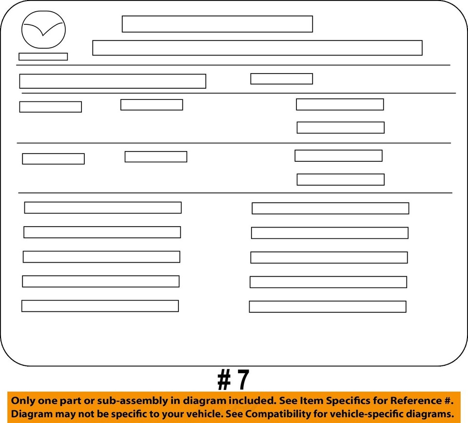 MAZDA OEM 2014 CX-5 Labels-Emission Label PY3N69036 | eBay