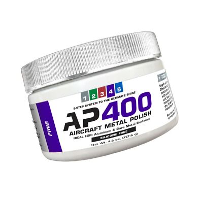 AP400 Aircraft Metal Polish (4.5oz) - Fine - for Airplane Aluminum ...