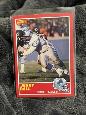 1989 Score Football #169 - Jerry Ball - Detroit Lions | eBay
