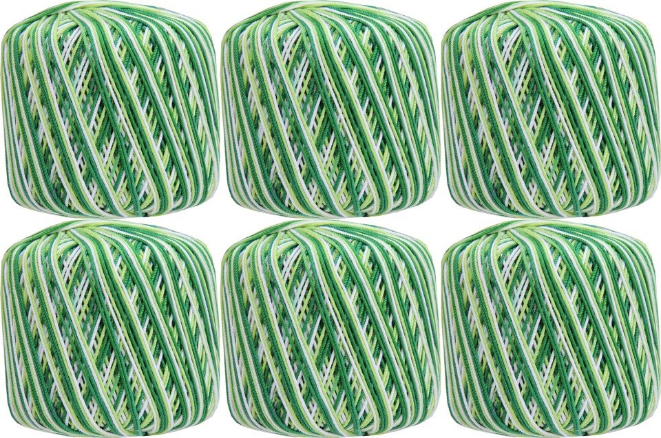 Threadart 100% Pure Cotton Multicolor Crochet Thread Sets - 7 Colors ...