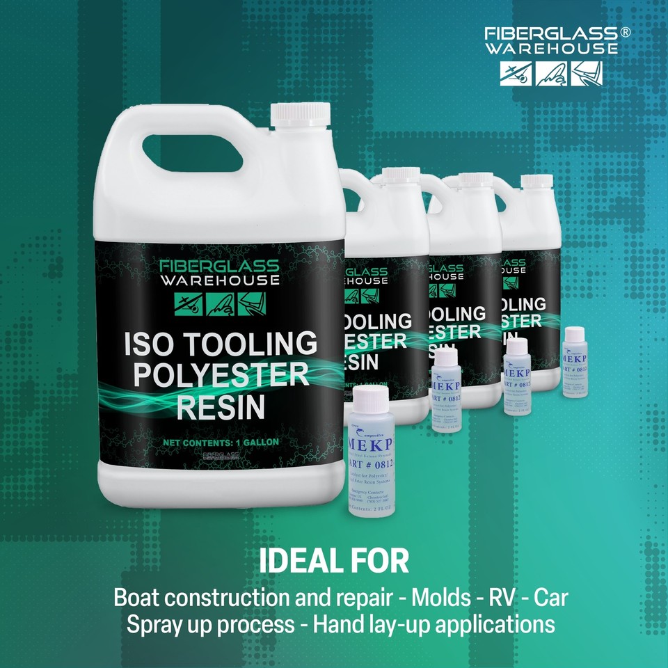 ISO Polyester Laminating Resin (Gallon with Catalyst) | eBay