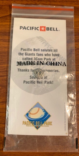 San Francisco Giants Tell It Goodbye September 30,1999 Pin NIP Free ...