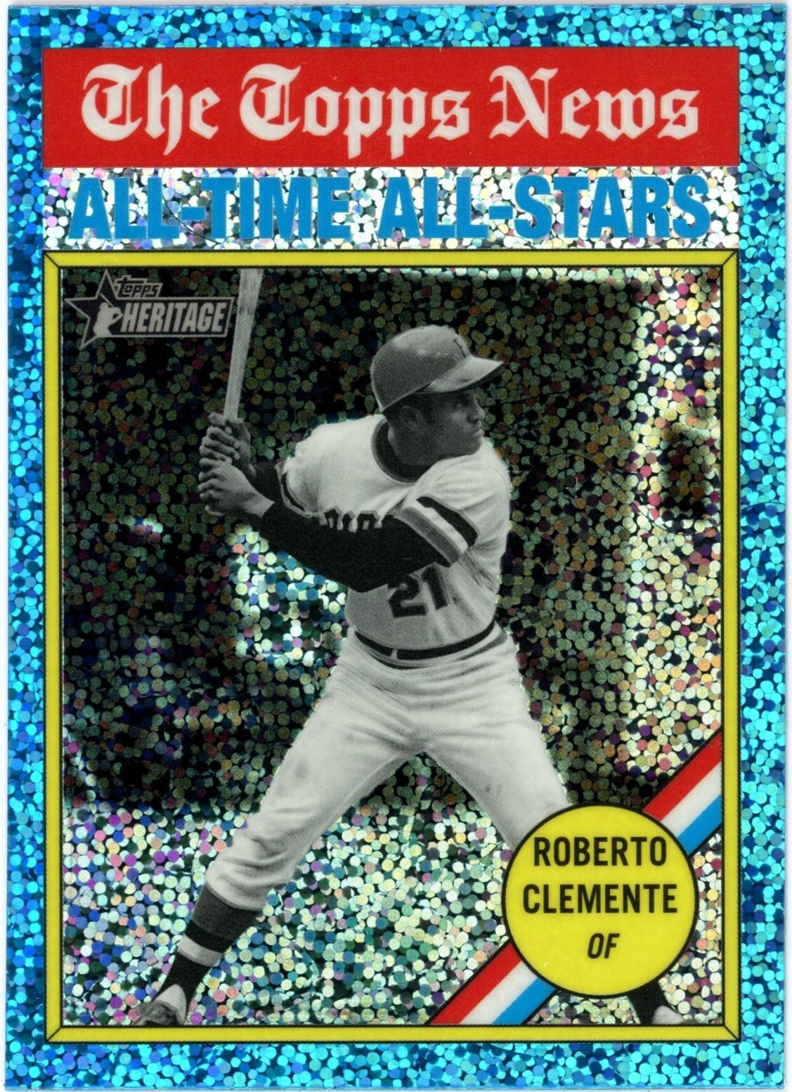 2025 Topps Heritage - All-Time All-Stars Roberto Clemente #345 Chrome ...