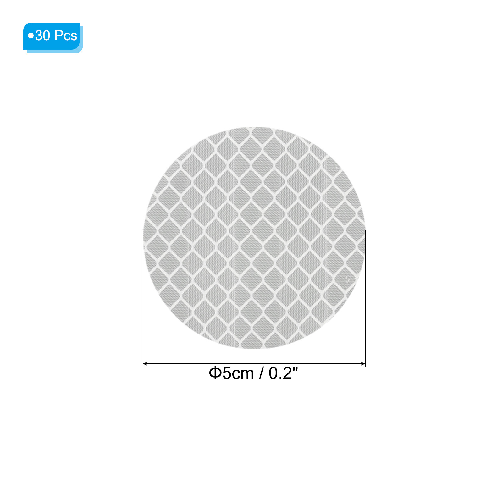 Reflective Stickers, 30Pcs Round Reflective Sticker, Silver | eBay UK