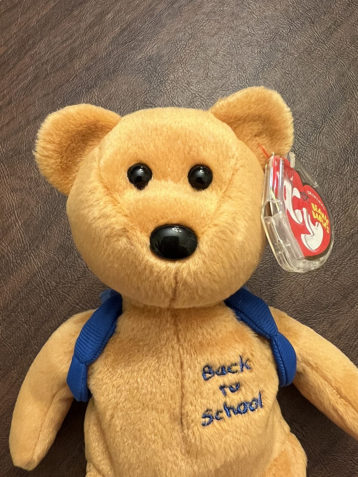 Ty Beanie Baby “Books” 2004 Back To School Blue Bear Plush 8.5” Tag ...