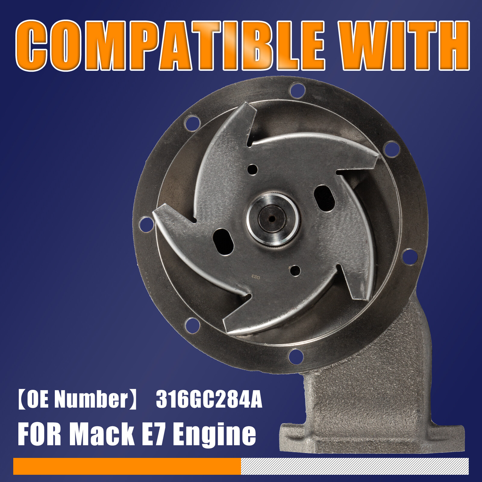 Water Pump Assembly For Mack Truck E7 11.9L Engine Replaces # 316GC284A ...