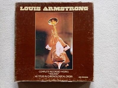 COFFRET 10 LP 33T LOUIS ARMSTRONG "Complete Recorded Works 1935 - 1945 ...