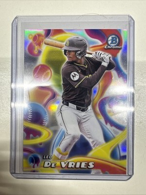 2025 Bowman Chrome - Melt Mashers Leo De Vries #MM-8 (RC) | eBay