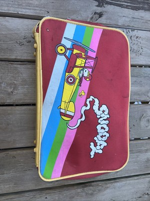 Vintage 1965 Snoopy Red Barron Retro Suitcase, Red-United Feature ...