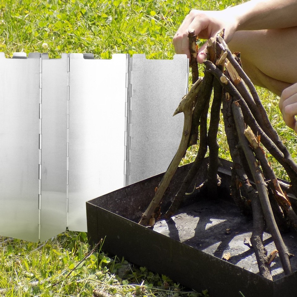 1Pc Stove Wind Shield Cooking Burner Windproof Screen Camping Supply ...