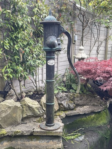 Cast Iron English Village Water Pump, ideal for pond water feature ...