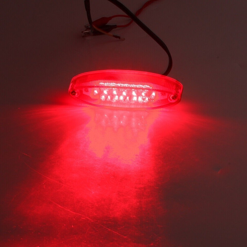 Universal Motorcycle Quad ATV Rear Running Stop Brake License Plate ...