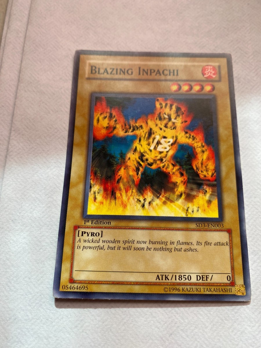 Best Catch Buy Brand Yu-Gi-Oh! Blazing Inpachi [SD3-EN003] Common ...