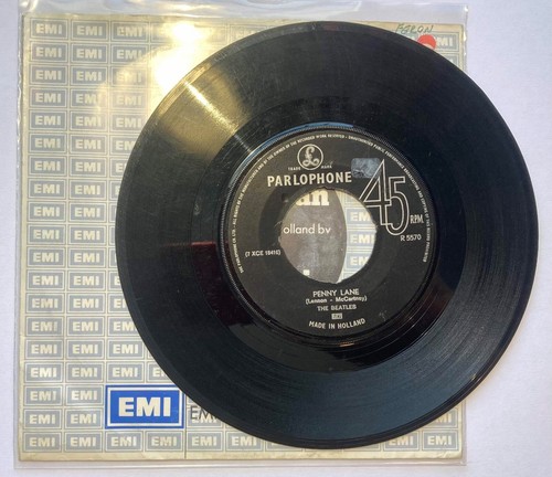 The Beatles, Penny Lane / Strawberry Fields Forever vinyl 45 ...