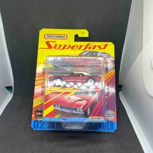 2019 Matchbox Superfast #02 '74 DODGE CHALLENGER Convertible Red | eBay