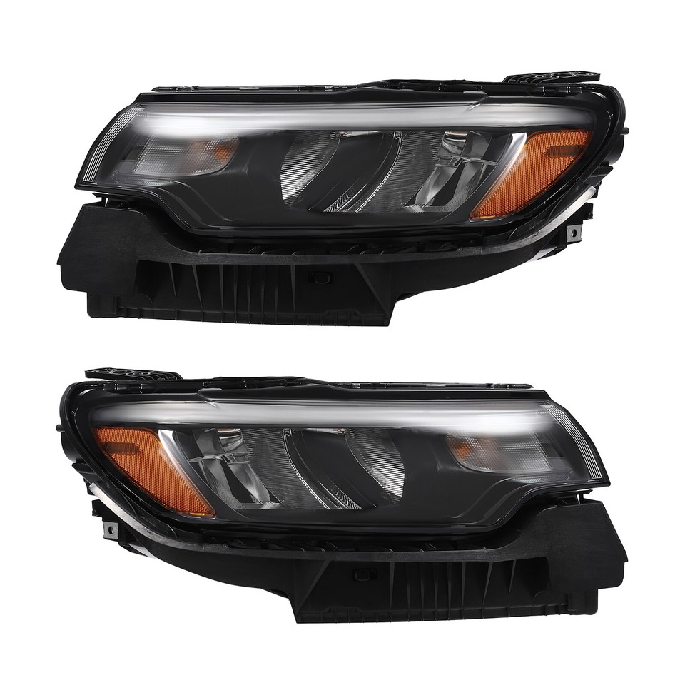 For 2022-2024 Jeep Compass Halogen Headlight Headlamps w/LED DRL Left ...