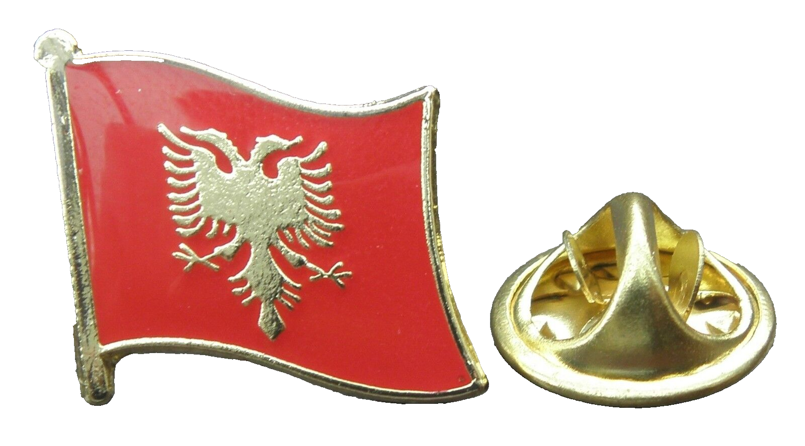 Albania Albanian Flag Pin Badge Brooch | eBay