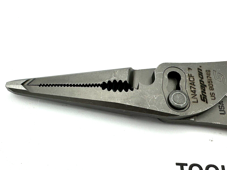 SNAP ON TOOLS USA ORANGE 9" Talon Grip Long Nose Slip Joint Pliers ...