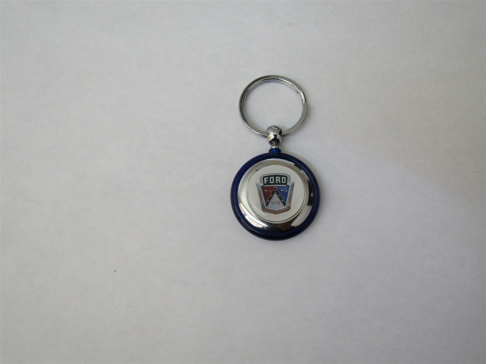 1940's 1950's 1960's FORD CREST EMBLEM LOGO VINTAGE KEYCHAIN KEYRING ...