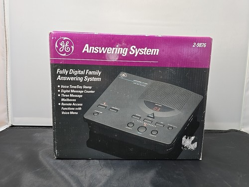 GE Vintage Family Answering System 3 Mailboxes Digital phone Machine ...