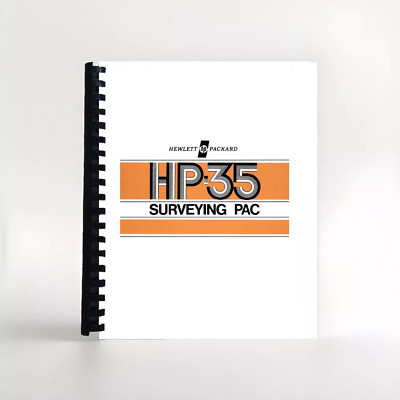 Manual for Hewlett Packard HP-35 Calculator: Surveying Pac | eBay