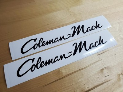 coleman mach rv ac Decals Stickers replacement (2) Gloss black 6" fast ...