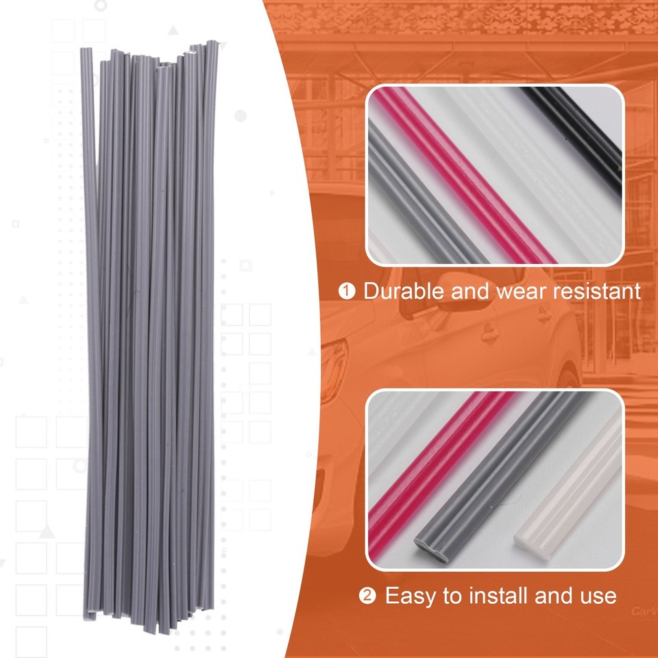 3X(100 Pieces Plastic Welding Rods PP/PVC/PPR Plastic Repair Rods for ...